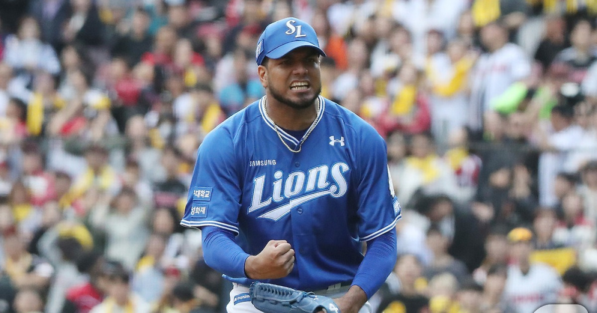 'PO MVP' 삼성 레예스 "몸상태 최고…KS 두 번 등판도 OK"[KS]