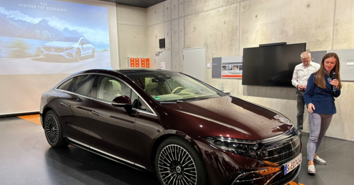 [포토]800㎞ 달리는 플래그십 BEV, 벤츠 신형 EQS