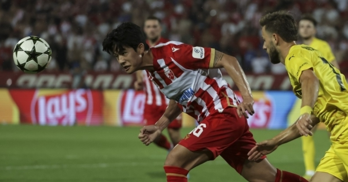 '큰 부상 피했다' 설영우, UCL 3G 연속 풀타임...즈베즈다, '미나미노 멀티골' 모나코에 1-5 대패