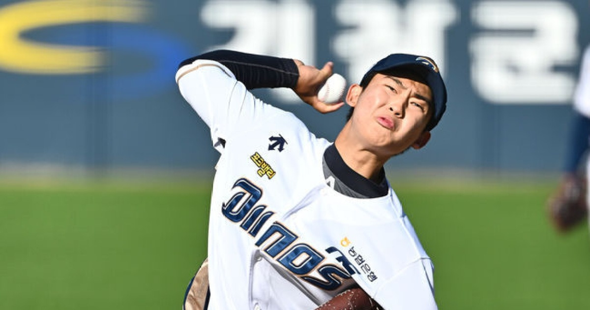 쿠바 프리미어12 대표팀 상대로 KKKKKK...'151km 쾅' NC 신영우 패기 넘쳤다