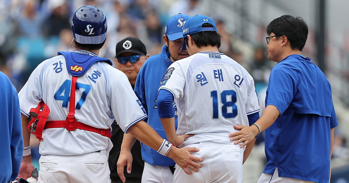 일찍 무너진 원태인…삼성 불펜, KIA 강타선 막기엔 역부족[KS4]