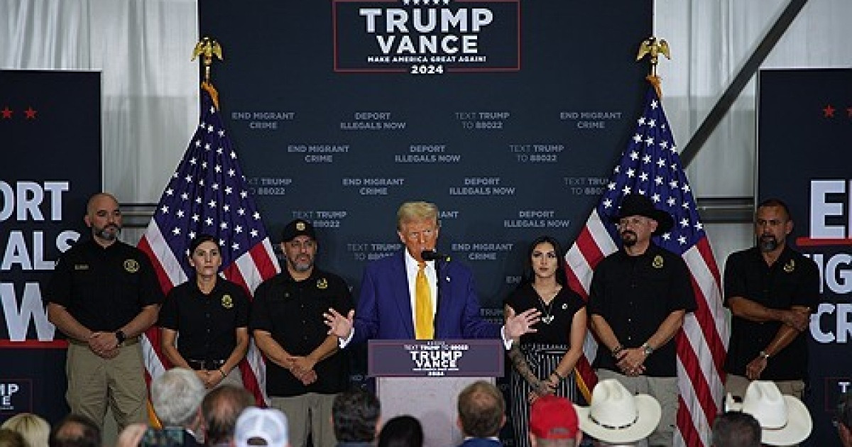 USA ELECTIONS TEXAS TRUMP PRESS CONFERENCE