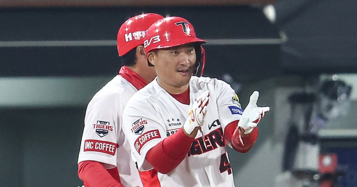 '김태군 적시타' KIA, 6회말 기어이 역전…'V12' 보인다[KS5]