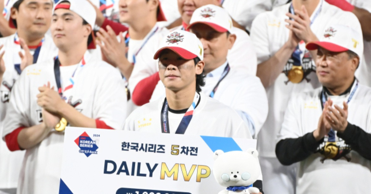 [MD포토] 박찬호, '내가 오늘의 MVP'