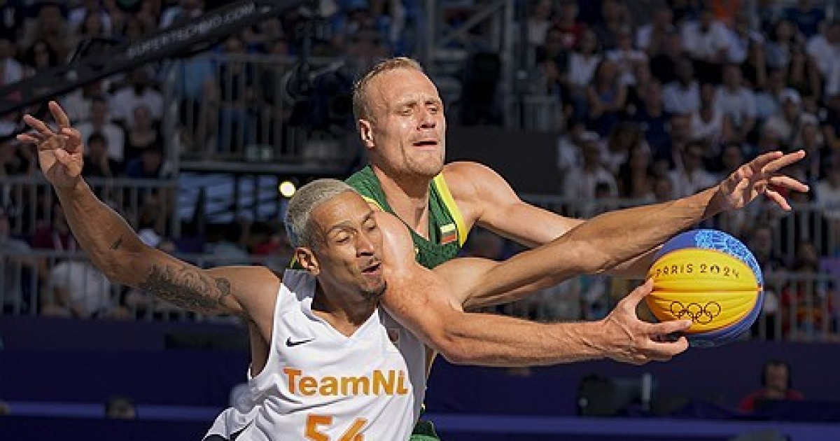 APTOPIX Paris Olympics 3x3 Basketball