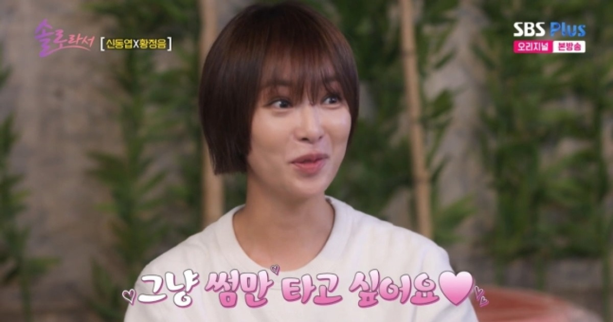 [TVis] 황정음 “결혼 다신 안 해…연애도 NO, 썸만 타고 싶어” (솔로라서)