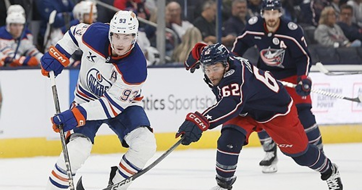 Oilers Blue Jackets Hockey