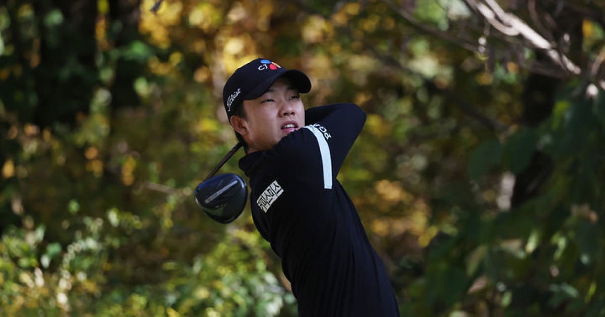 송민혁, KPGA 동아회원권그룹 오픈 첫날 단독 선두…"무아지경이었다"
