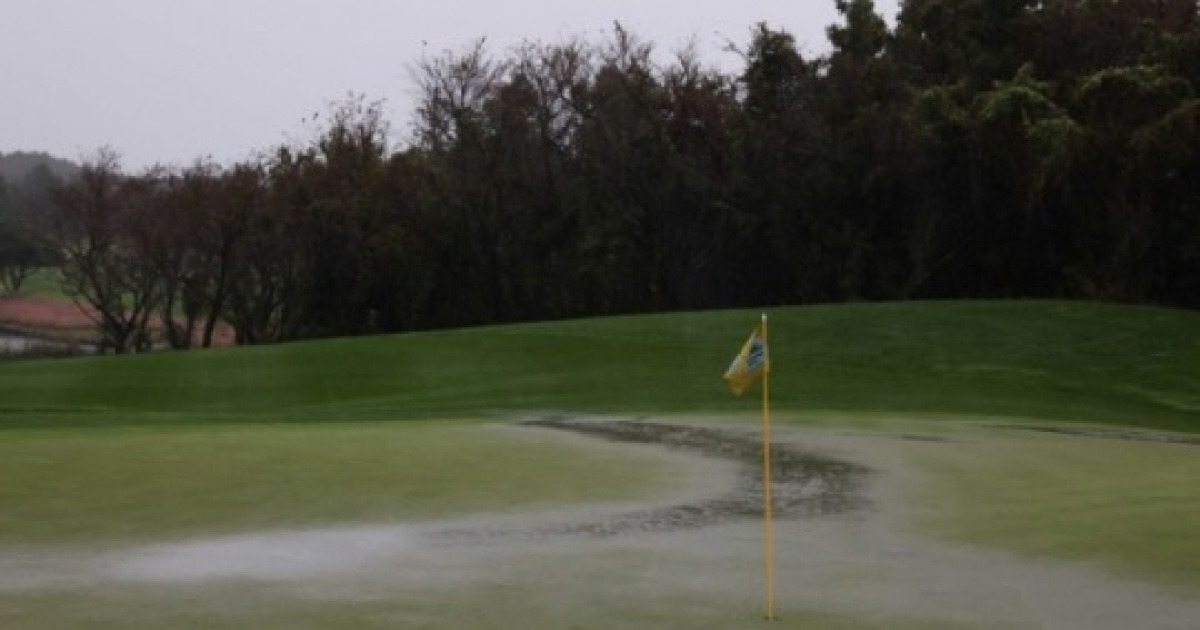 KLPGA S오일 챔피언십 2R 기상 악화로 취소…72홀에서 54홀로 축소