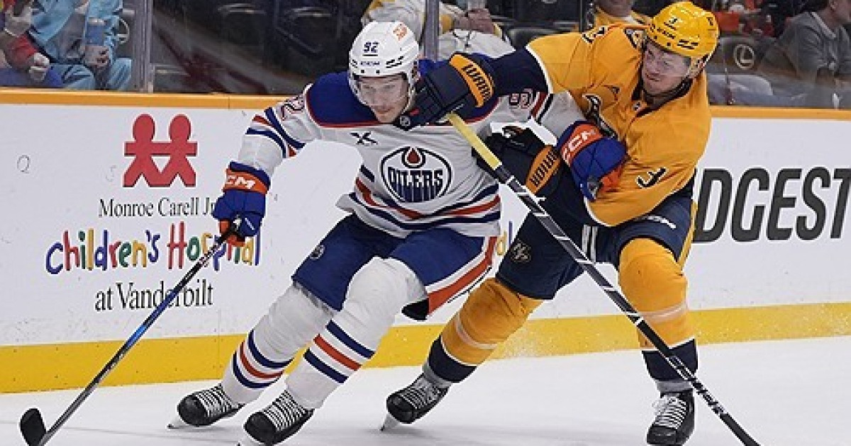 Oilers Predators Hockey