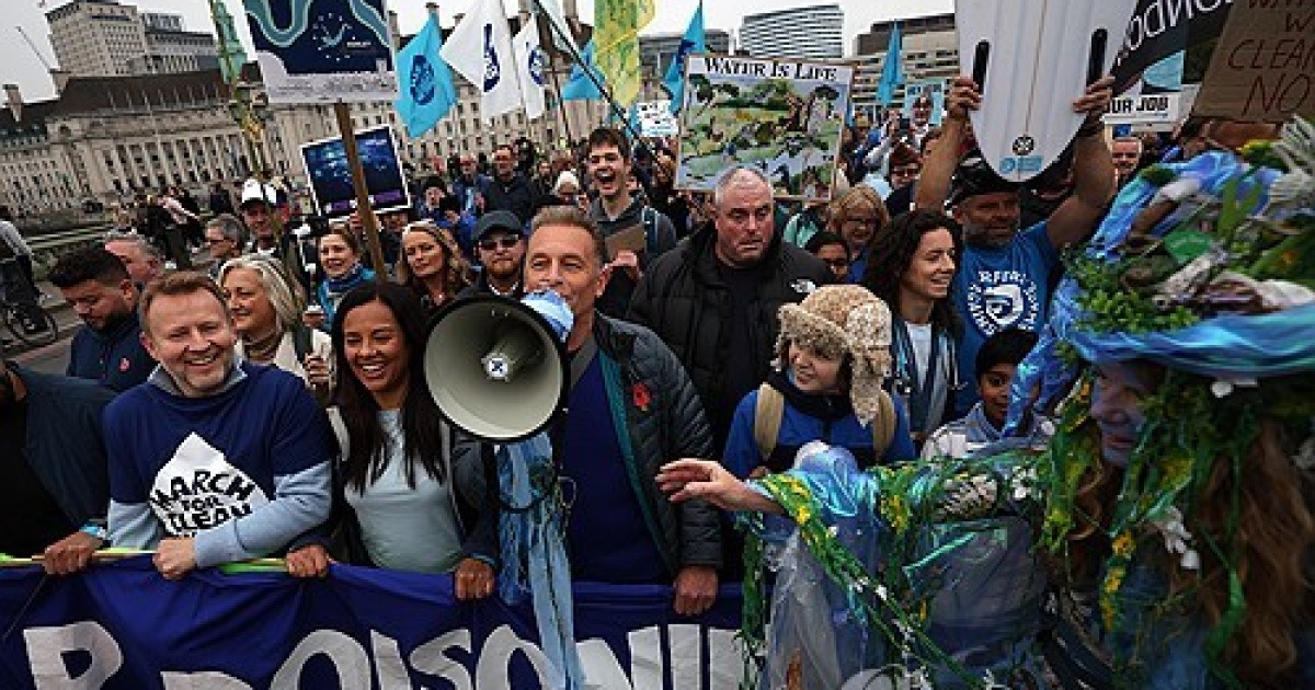 BRITAIN CLEAN WATER PROTEST