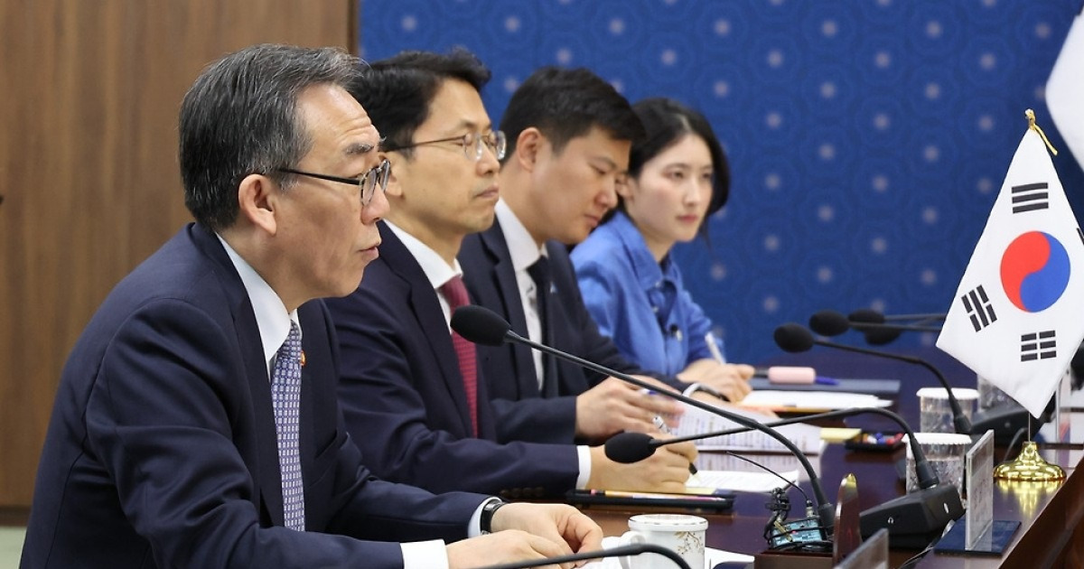 한 카자흐스탄 외교장관 회담 발언하는 조태열 장관