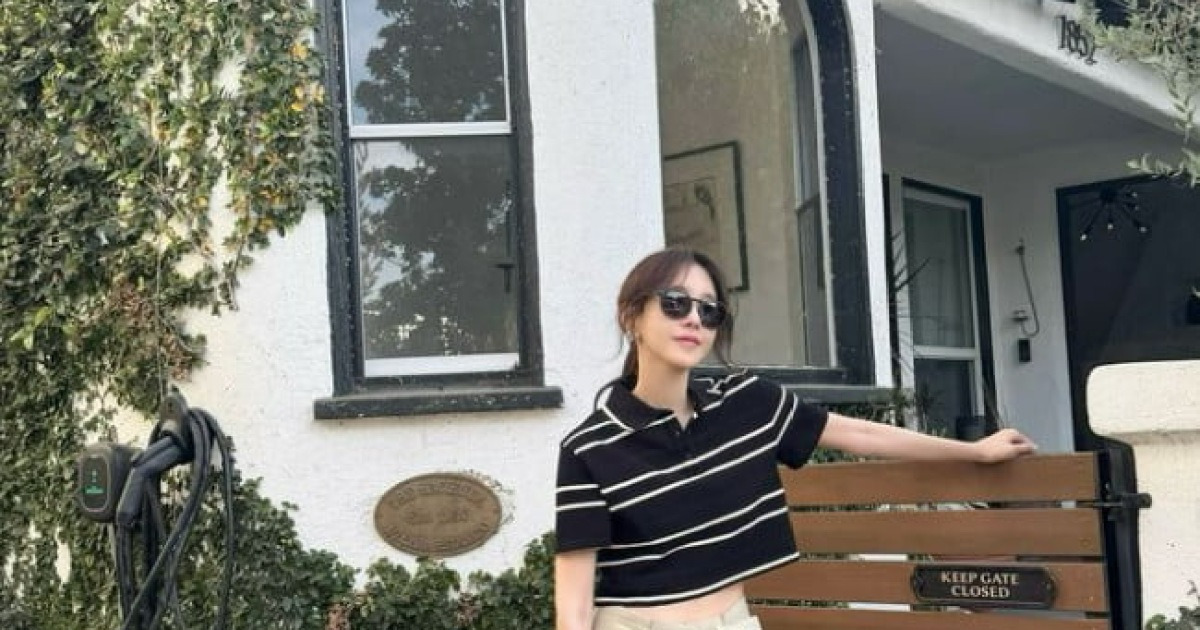 '168cm 48kg' 이지아, 46세에 흠잡을 데 없는 실루엣…'20대 출근룩' 뺨치네