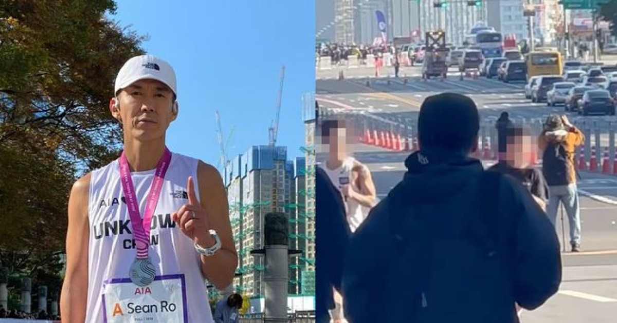 정혜영♥션 '중2' 아들, 아빠 기록 벌써 깼다..."10km 마라톤 38분" [★SHOT!]