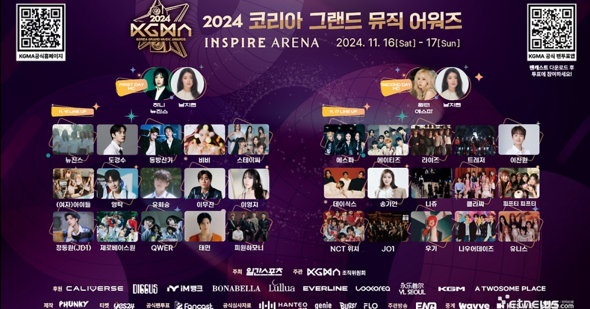 KGMA, 11일 '아티스트데이' 추가 라인업 예고…“MZ신예 라이벌 2팀” 스포