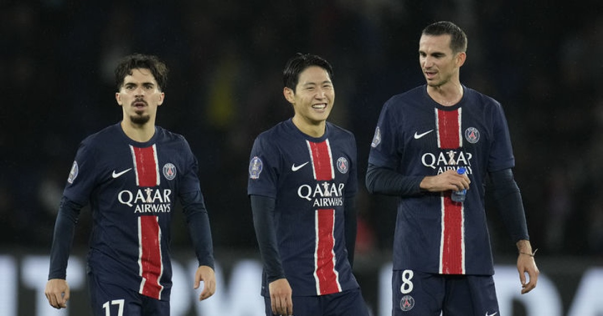 '2골 1도움' PSG 이강인, 앙제전 MOTM '평점 9.9점'