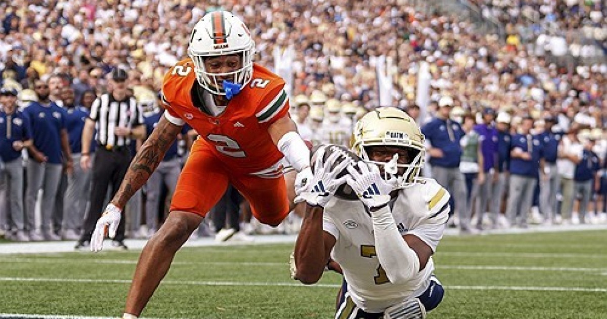 APTOPIX Miami Georgia Tech Football