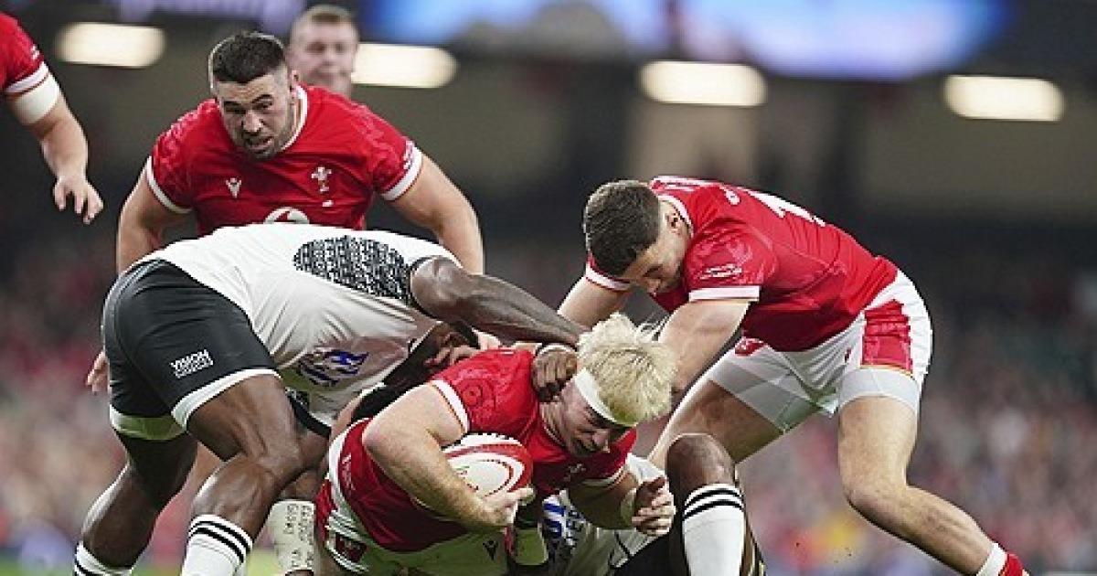 Britain Rugby Wales Fiji