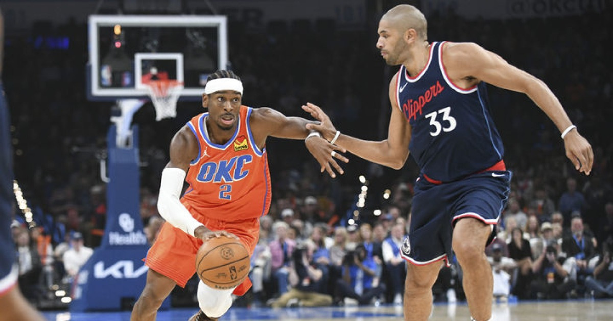 '길저스알렉산더 45점' NBA 오클라호마, 서부 선두 등극