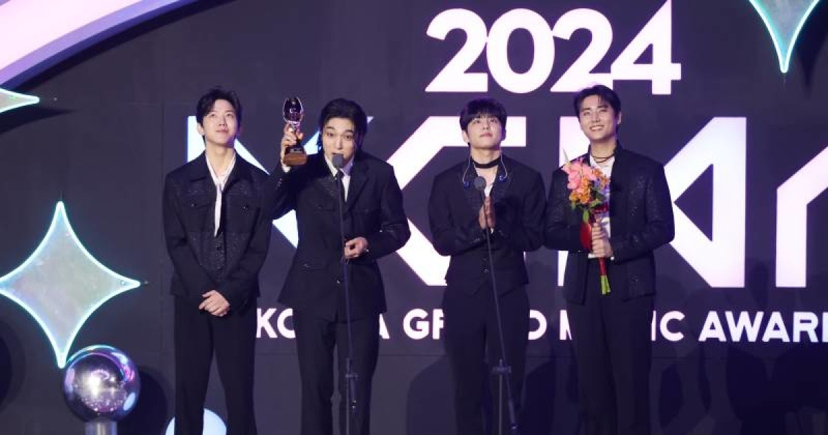 데이식스, 베스트송 수상 “2관왕 받는 날 오다니…감사” [2024 KGMA]