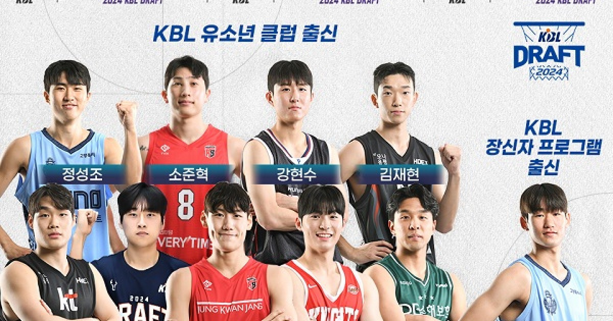 '1순위 박성웅 포함 9명' KBL 유소년 클럽 출신, 2024 신인선수 드래프트 선발 쾌거