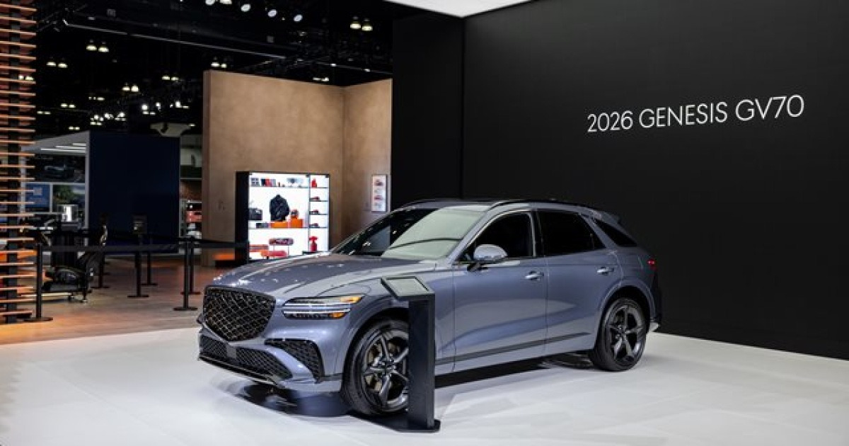 제네시스, LA 오토쇼서 'GV70 부분변경' 모델 공개…북미 공략 '속도'
