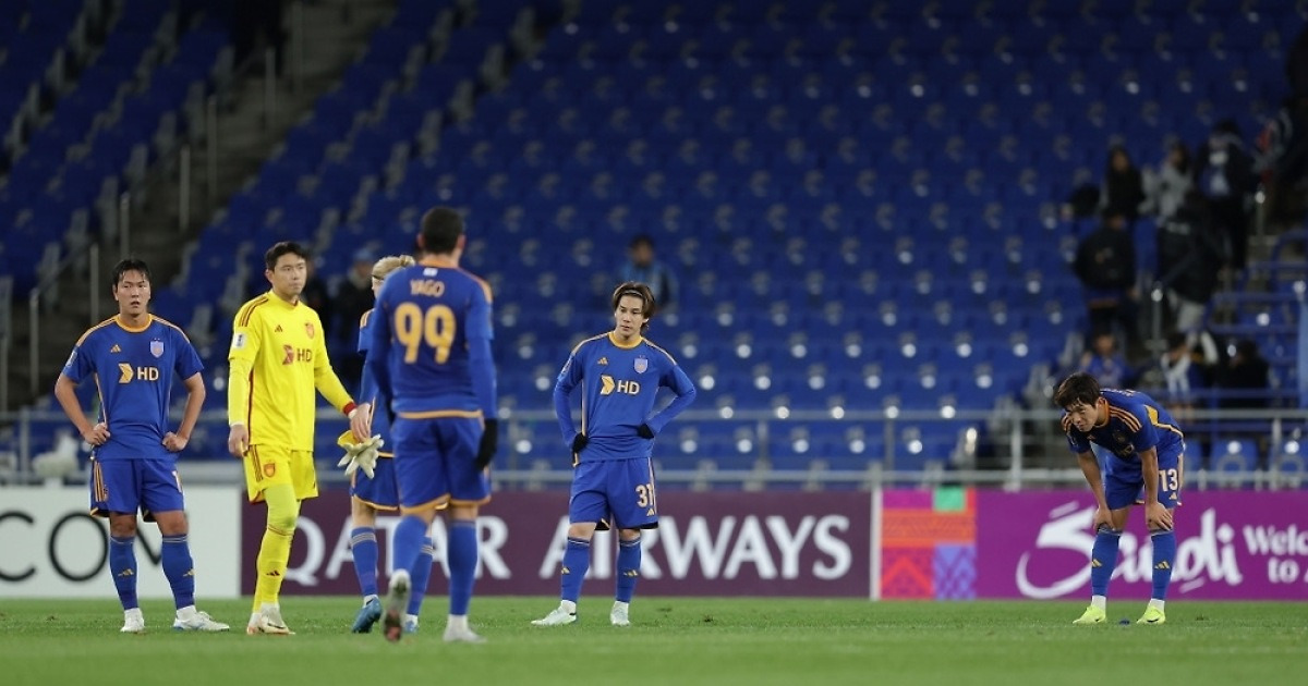 구겨진 K리그 자존심…'챔피언' 울산의 ACLE 5전 전패 굴욕