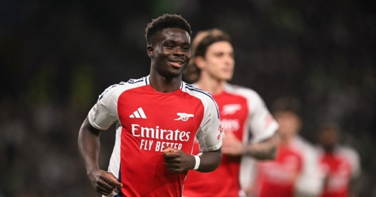 ‘골골골골골! 사카 2골 1도움’ 아스널, 아모림 감독 떠난 스포르팅 5-1 격파…UCL 16강 직행 다가선다