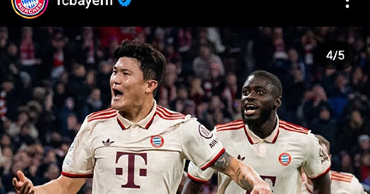 '코리안 몬스터의 미친 활약' 김민재, PSG전 헤더 결승골→POTM 선정+獨 매체 최고 평점 부여..."수비에서 안정감을 제공했다"