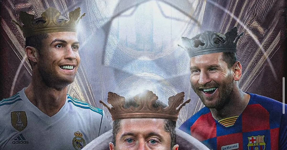 레반도프스키, 호날두·메시와 어깨 나란히…역대 세 번째 UCL 100호 골 달성 '위업'