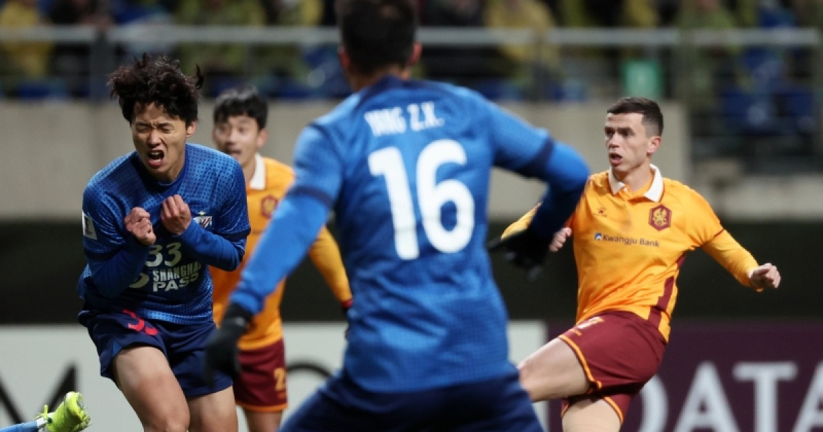 광주FC, ACLE 5차전 상하이에 1대 0 승리..'아사니 결승골'