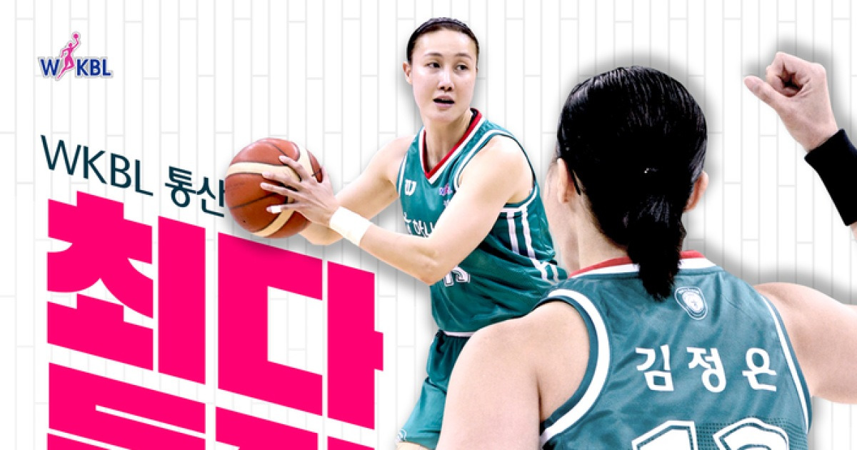 ‘정선민 넘는다’ 하나은행 김정은, WKBL 통산 최다 득점 ‘-2’…한 골이면 대기록이다 [SS시선집중]