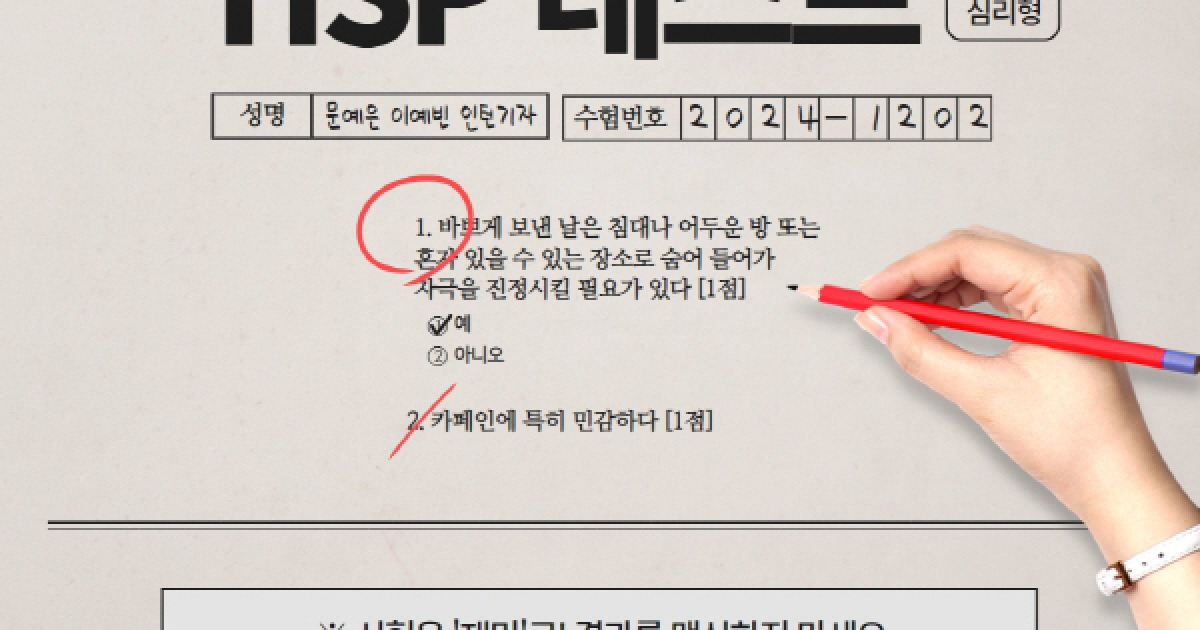 [카드뉴스] HSP 테스트, MBTI를 잇는 MZ세대의 자기이해 매개체