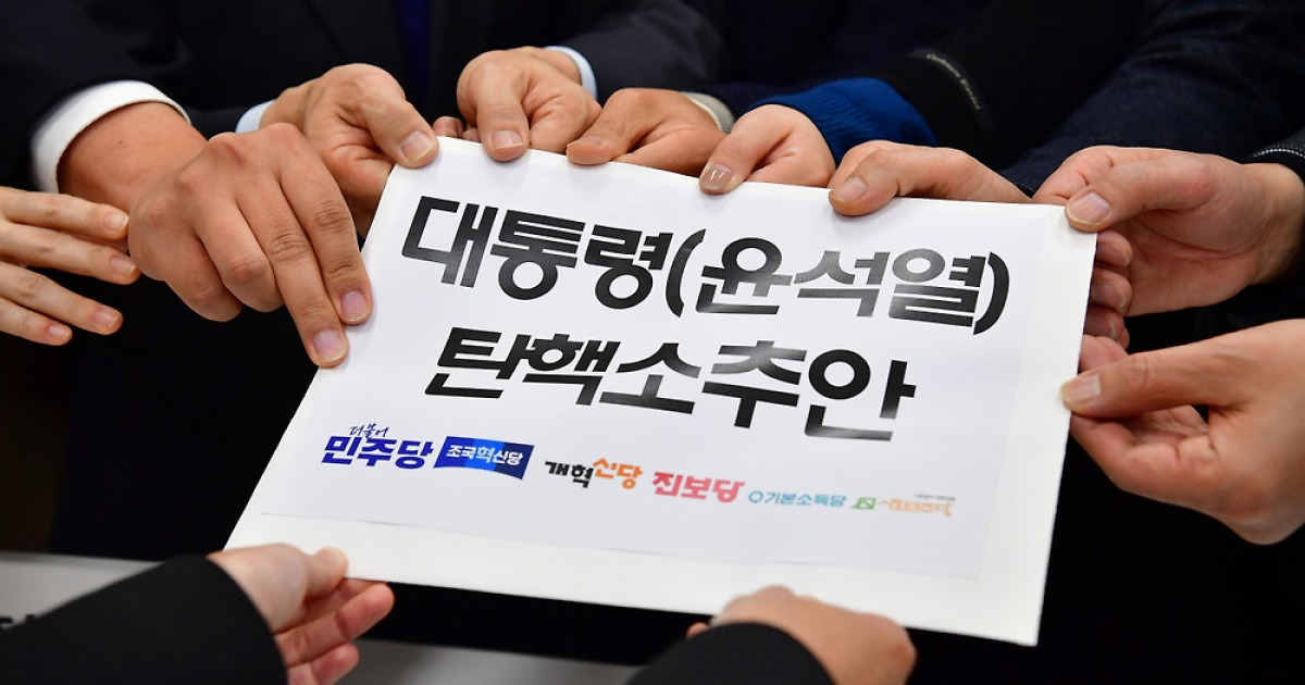 Opposition parties submit motion to impeach President Yoon Suk Yeol
