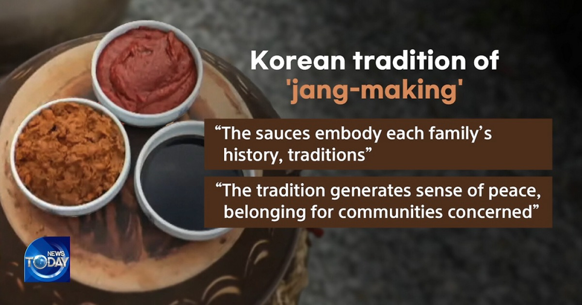 [News Today] JANG-MAKING ADDED TO UNESCO LIST