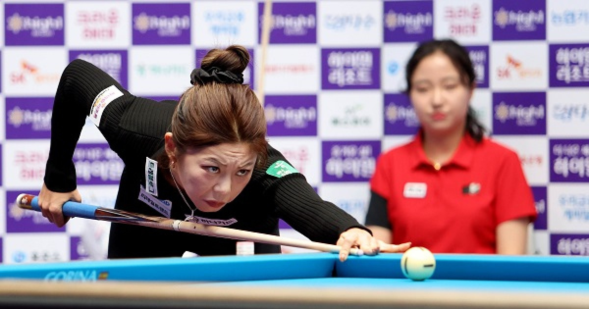 '지는 법 잊었다' 김가영, LPBA 16강서 한지은 꺾고 27연승 질주