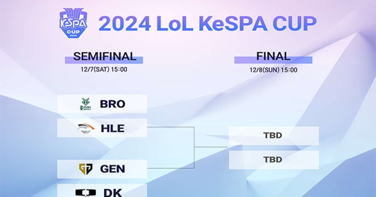 7일, 대망의 4강 및 결승에 돌입하는 ‘2024 LoL KeSPA CUP’