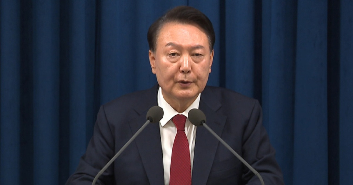 尹 오전 대국민 담화서 국민께 진심으로 사과