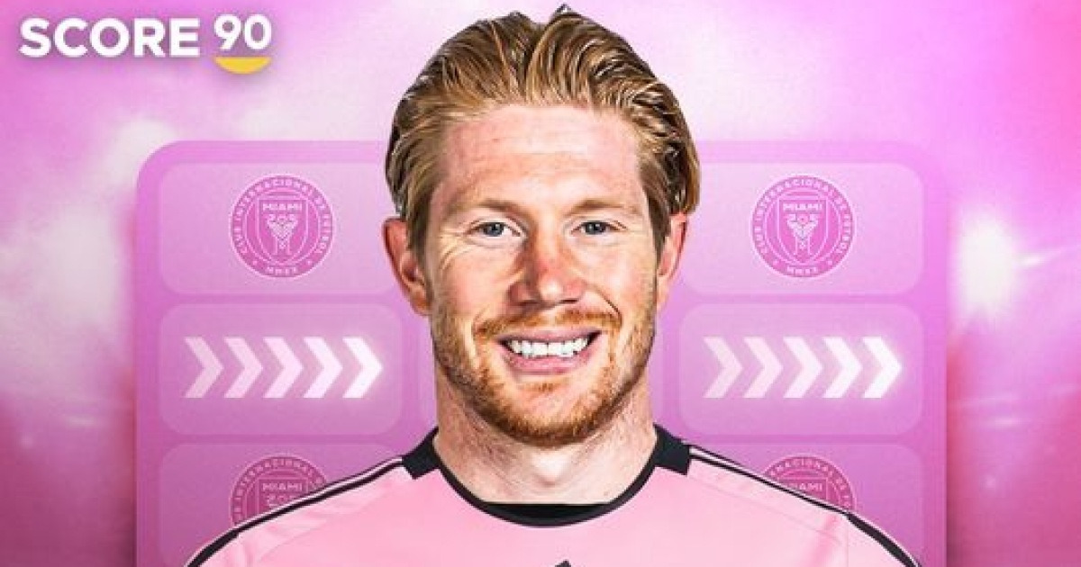 'PL 최고' KDB, 'GOAT' 메시와 패스 주고받나..."인터 마이애미, 1월부터 영입 협상 나선다"