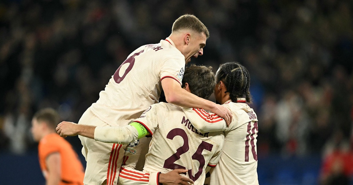 ‘KIM 88분 소화’ 바이에른 뮌헨, 샤흐타르 5-1 압도…UCL 3연승→8위로 상승