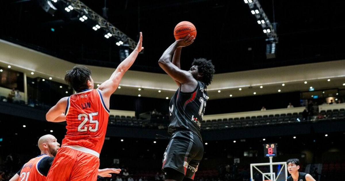 [EASL] ‘해먼즈만으로는 역부족’ KT, 타오위안에 36점 차 완패