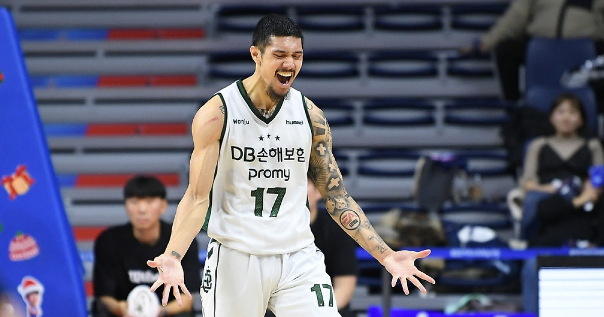 프로농구 DB, KCC 꺾고 2연패 탈출…단독 6위 도약