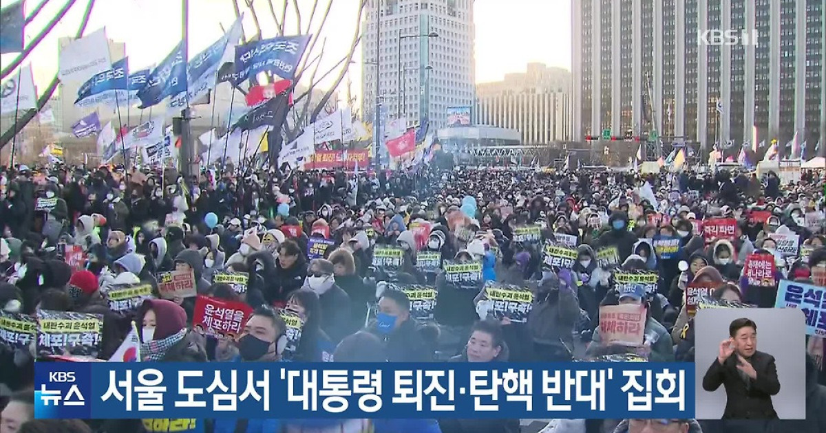서울 도심서 ‘대통령 퇴진·탄핵 반대 집회