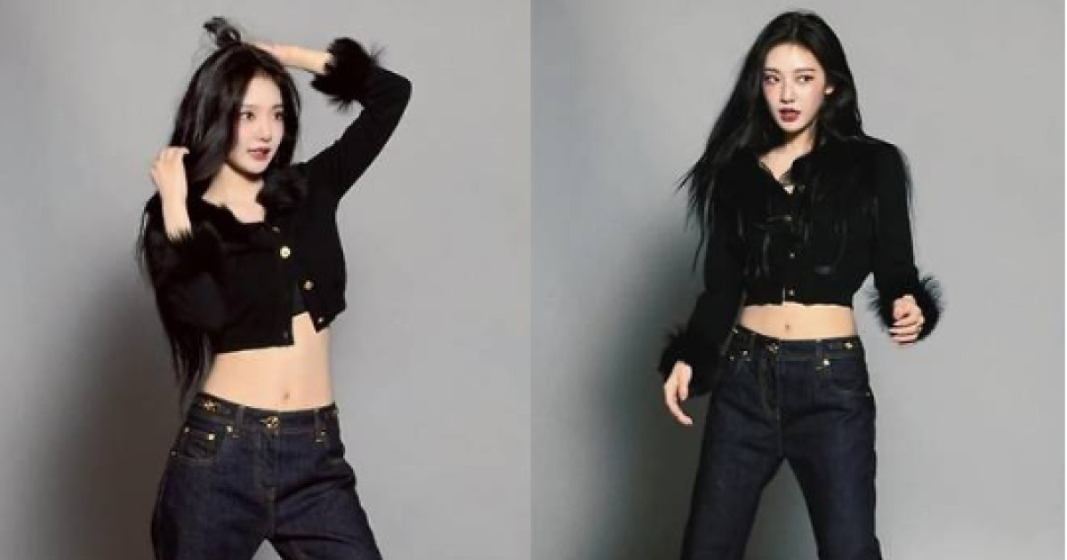 161cm 닝닝, 170cm 모델 비율 완성한 비결은? 블랙 카디건의 ‘포인트 매직’