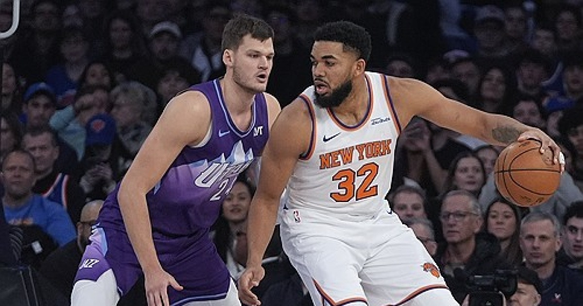 Jazz Knicks Basketball