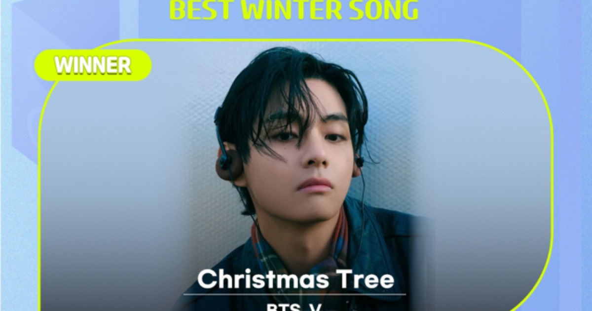 '윈터 보이' BTS 뷔 'Christmas Tree', 최고의 윈터송 1위