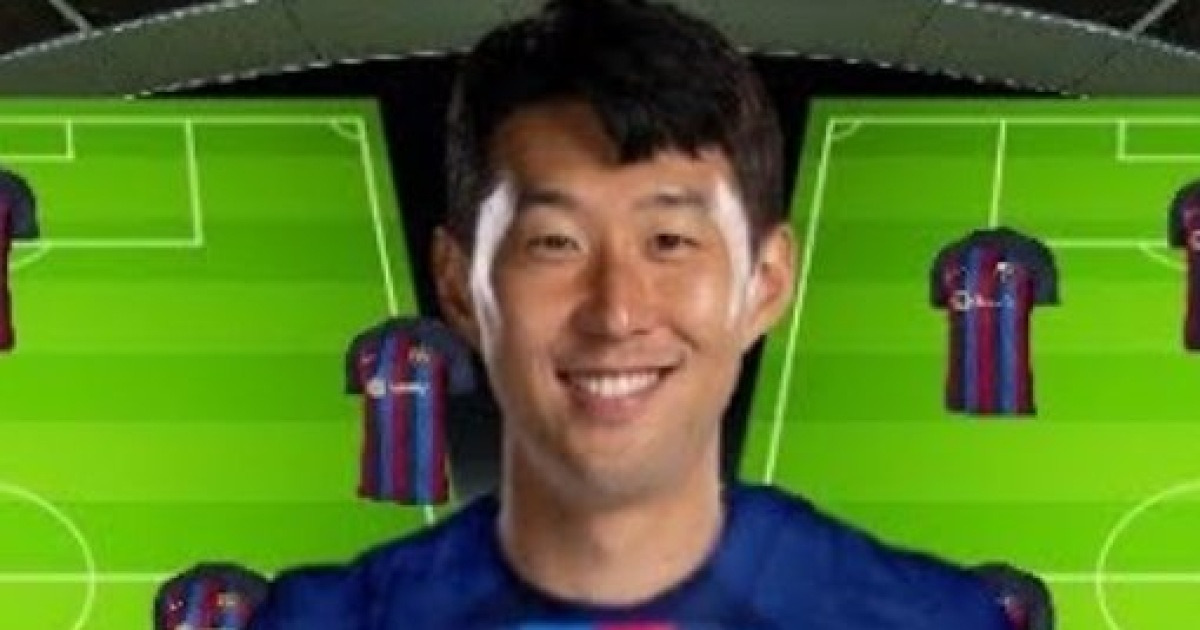 '유니폼 찰떡이네' 바르사, SON 애절하게 설득한다 "2년 계약+우승+UCL 출전"→빠르면 1월 도장 쾅!