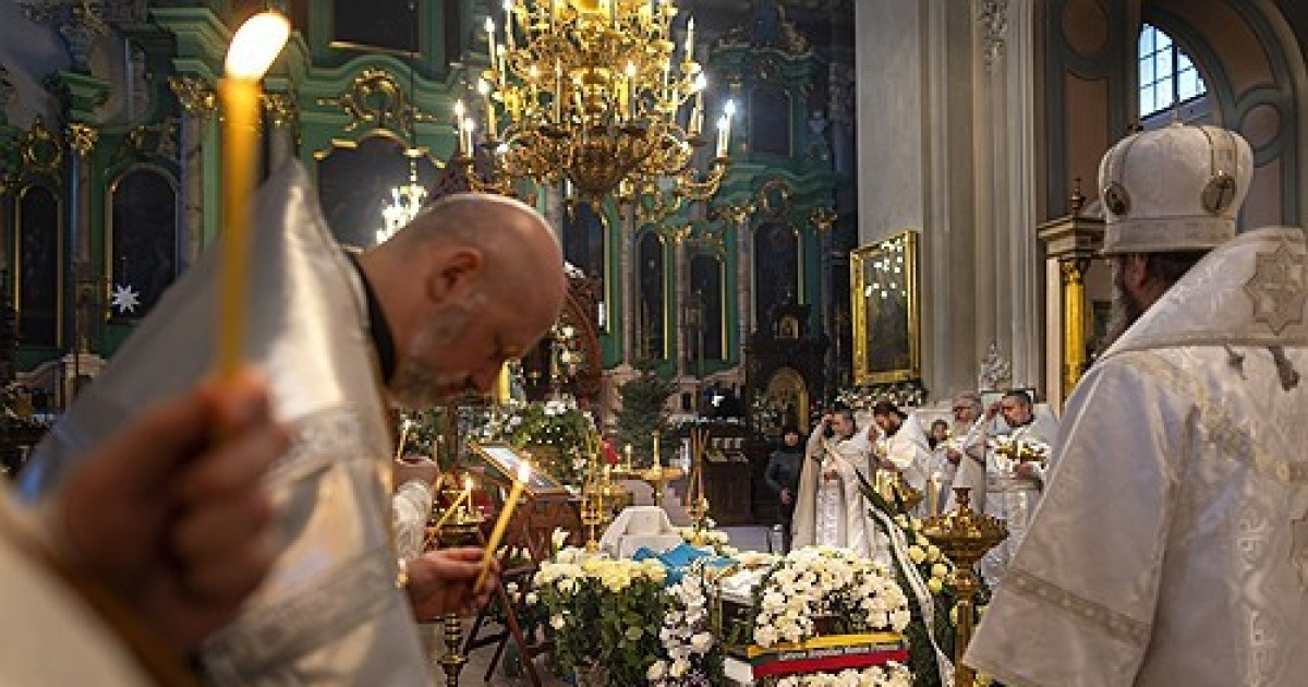 Lithuania Orthodox Church Funeral