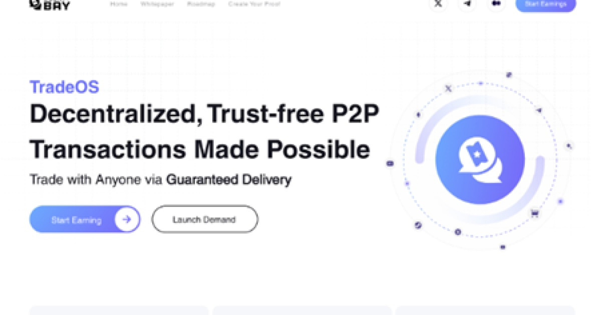 BountyBay Labs, P2P 거래 혁신 플랫폼 'TradeOS' 공개
