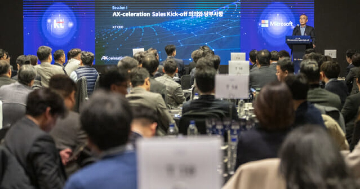 KT-마이크로소프트, 'B2B AX 사업 전략 워크숍' 개최